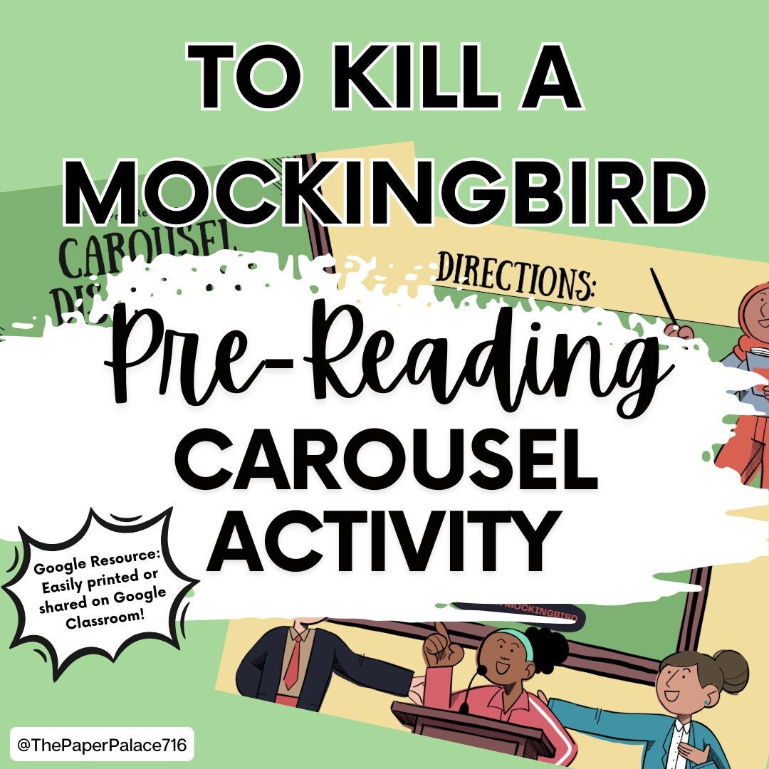 To Kill a Mockingbird Pre-reading Carousel Discussion, to Kill a ...