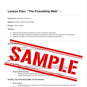 Social-emotional Learning Lesson Plan for Elementary School, SEL Lesson ...