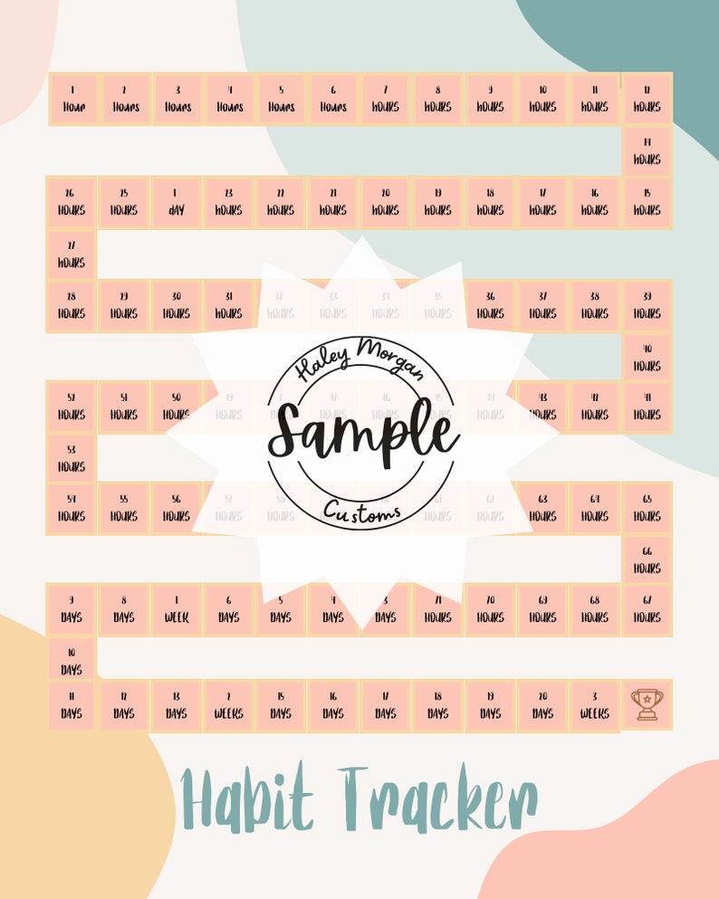 Habit Tracker, Habit Tracking Chart, Habit Tracker Chart, Habit ...