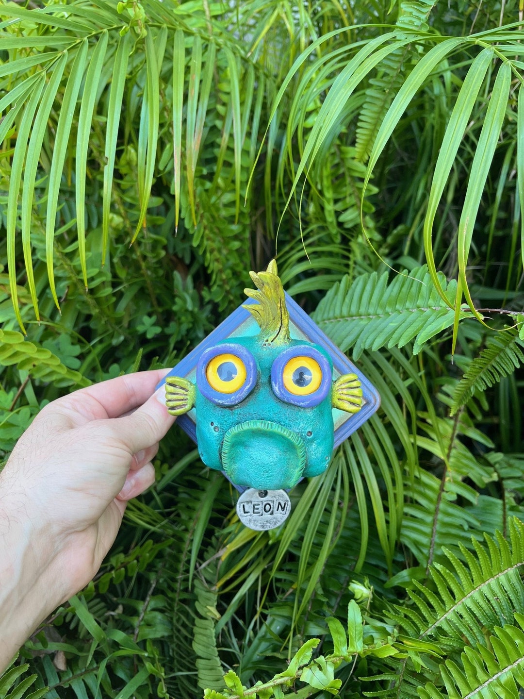 Funky Fish Wall Sculpture: Faux Taxidermy Clay Fish Sculpture, Fish ...