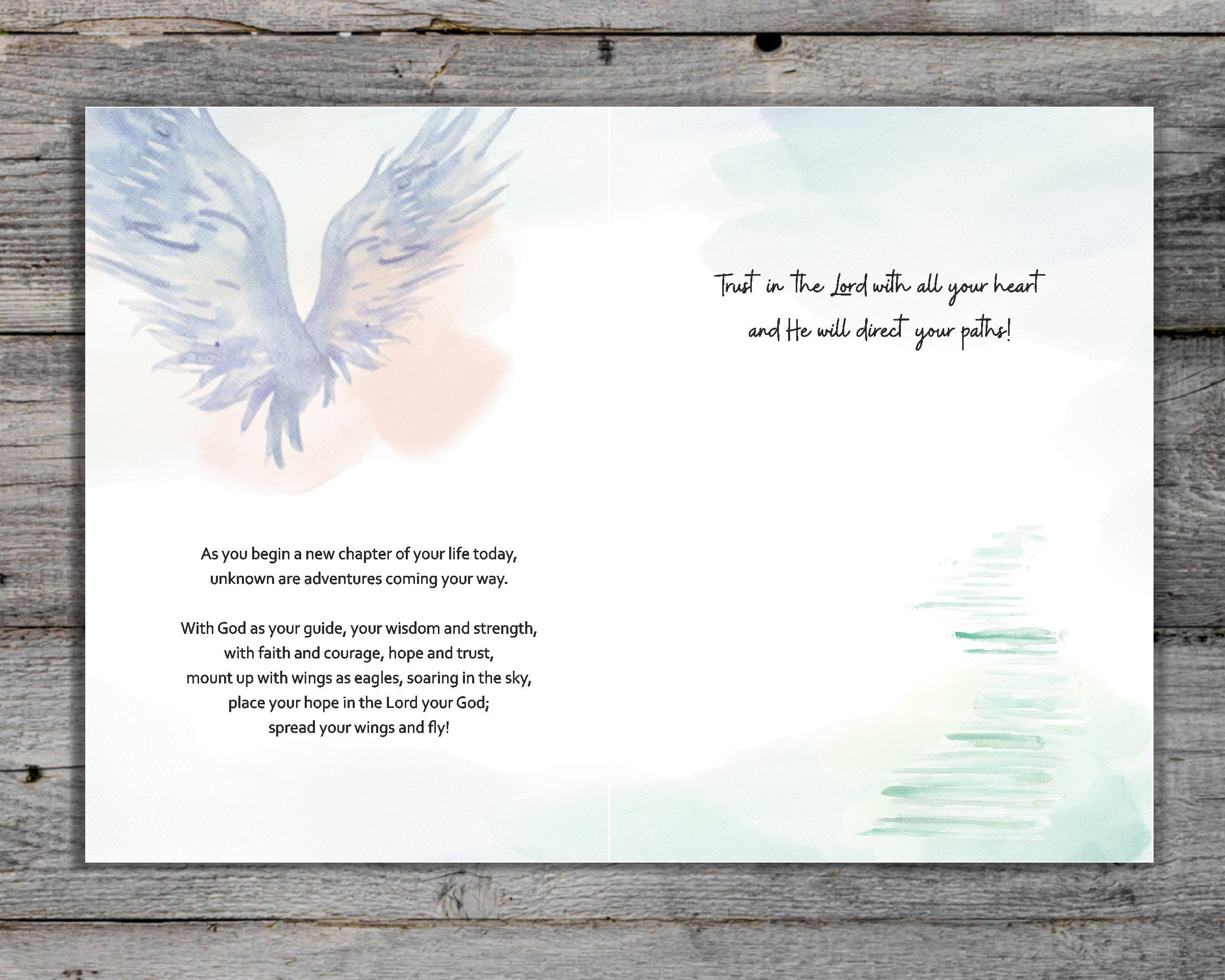 Card for Graduation. Christian Graduation - Graduated Card ...