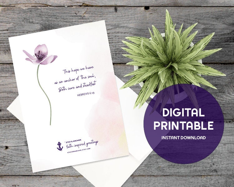 Religious Sympathy Card, Condolence Card, Bible Verse, Sympathy Message ...