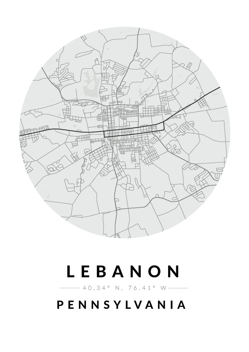 Custom Map - Digital Download | Any City Map - Etsy