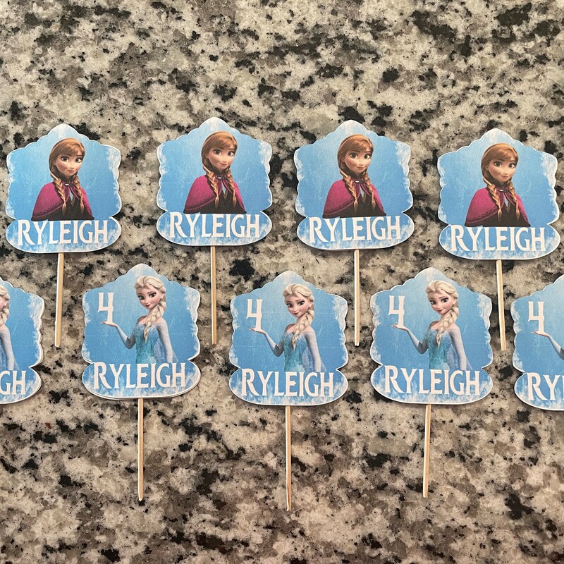 Frozen Cupcake Toppers - Etsy