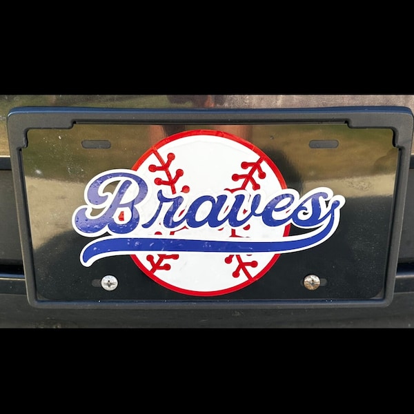 Atlanta Braves Car Tags - Etsy