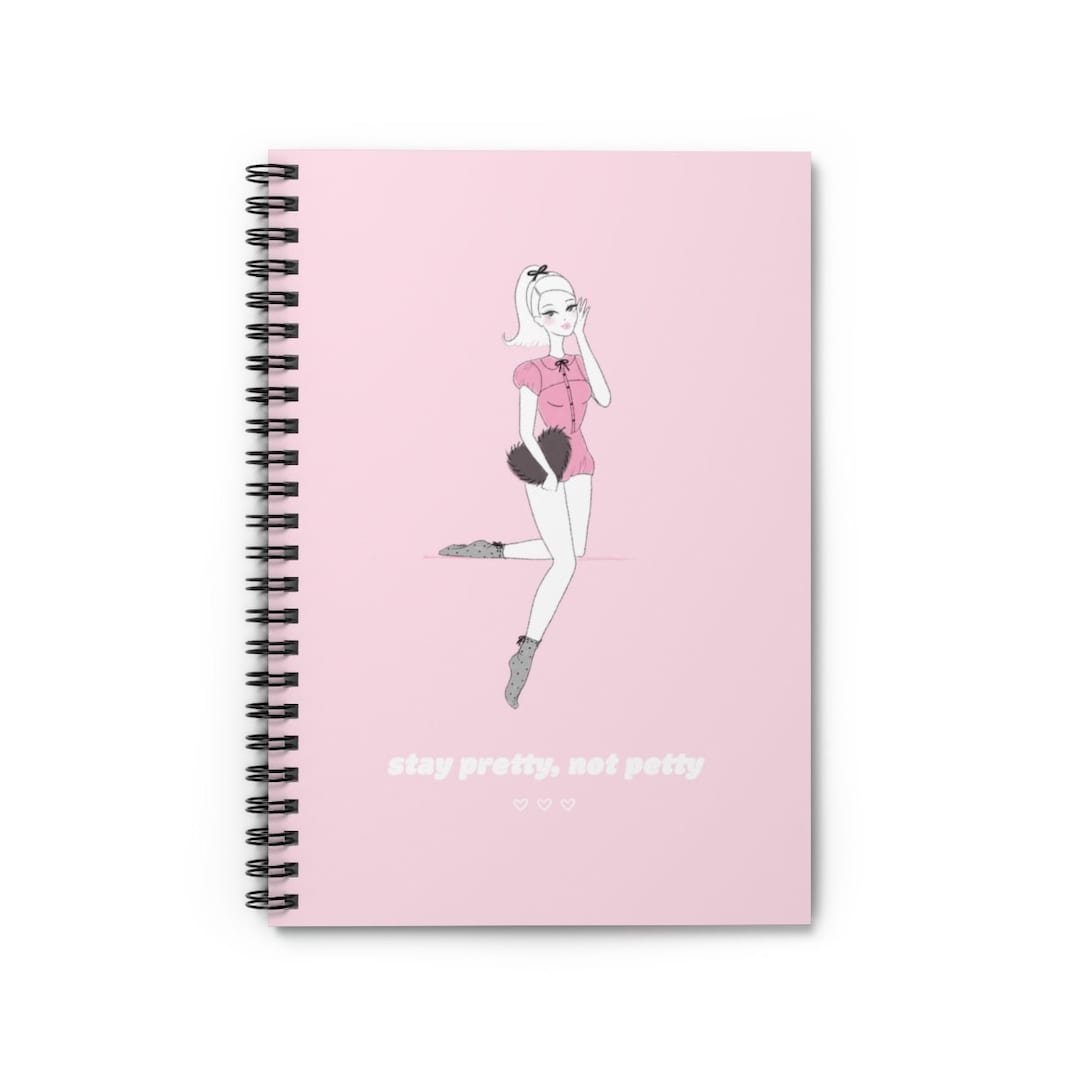Cutie Pin-up "stay Pretty, Not Petty" Cute Pink Notebook W/ Original ...