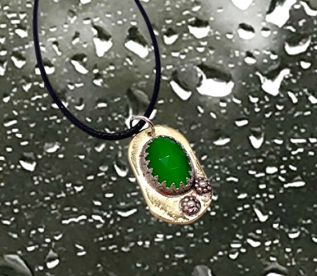 Monalisa Rose Cut With Argentium Silver Pendant Necklace. Gift for Her ...