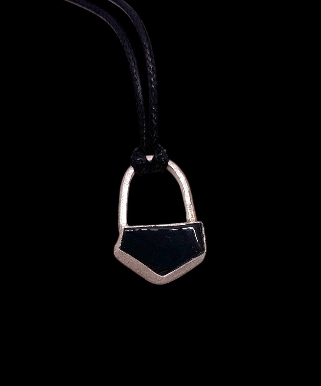 Jet and Silver Pendant Necklace. Silver Jewellery, Gift Ideas , Gift ...