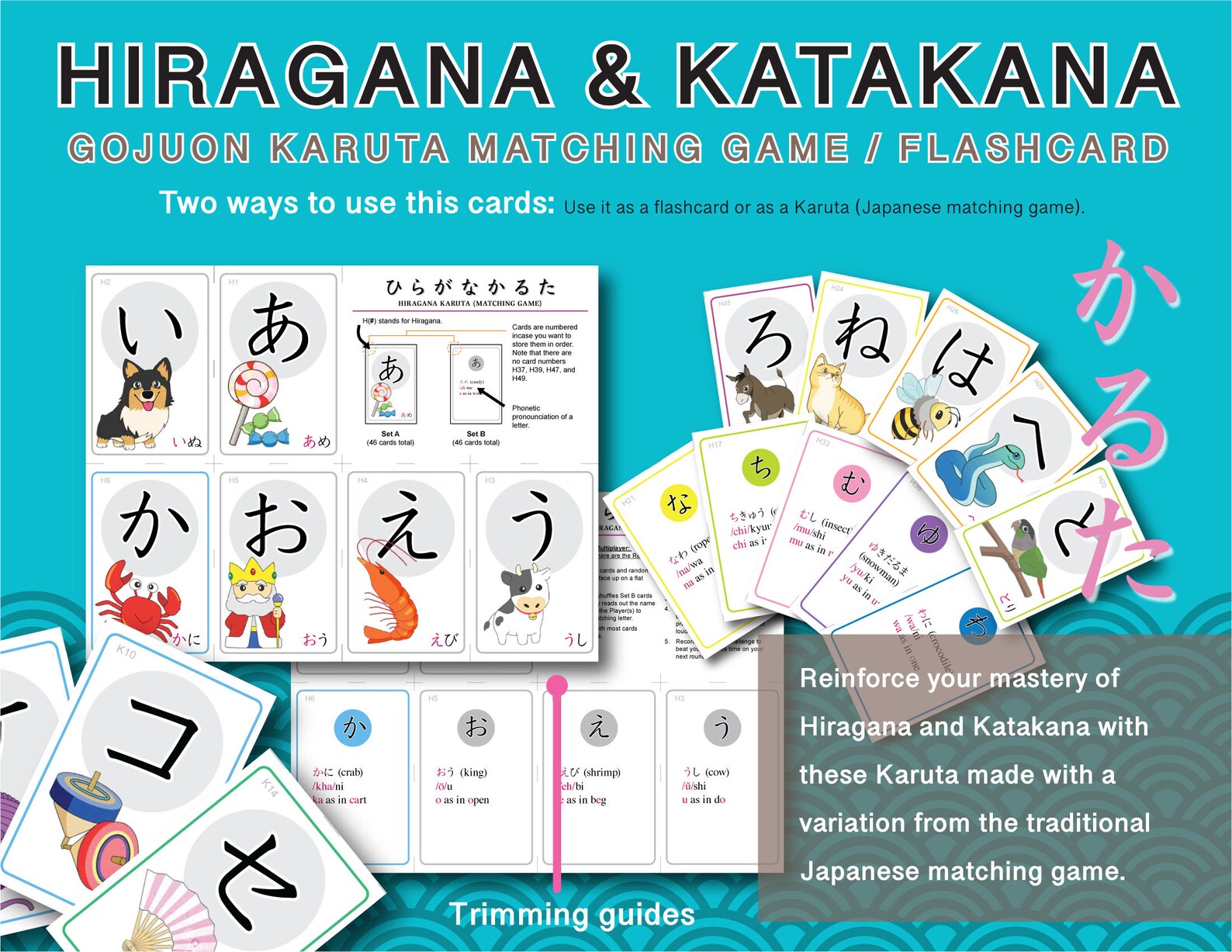 Japanese Alphabet Complete Bundle Pack: Hiragana, Katakana, Dakuon ...