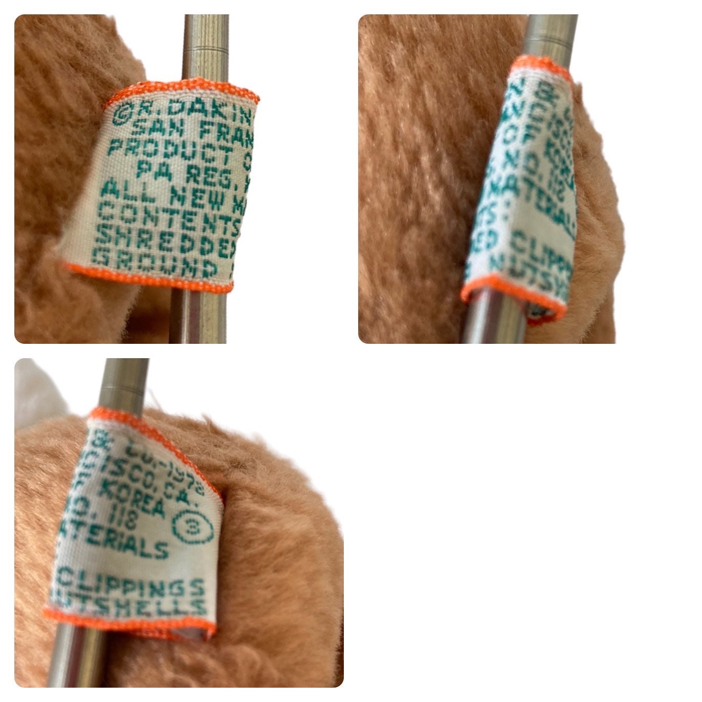 Vintage Dakin 1978 Puppy Dog 8 Plush Sherlock Holmes Hound ground Nut ...