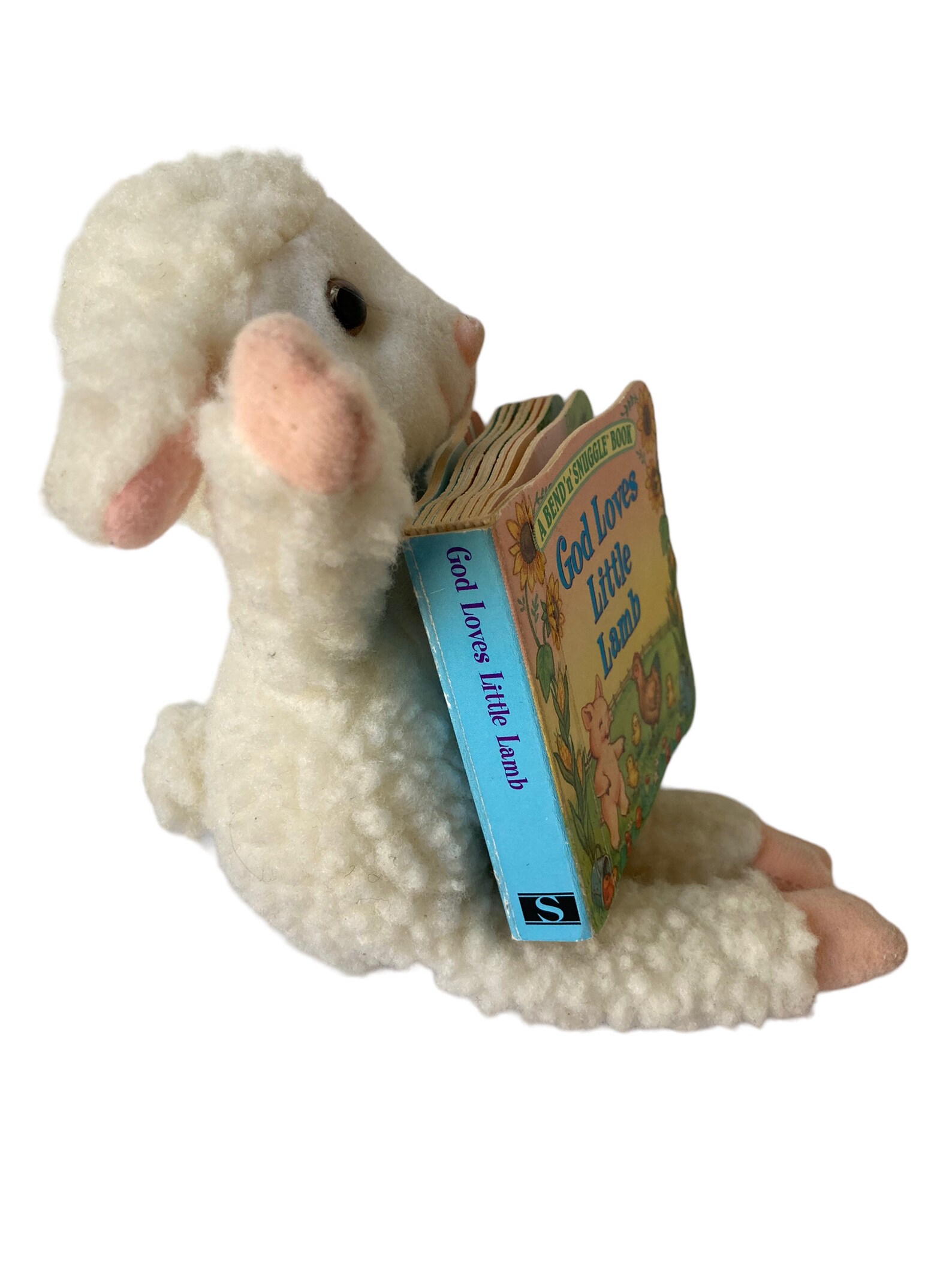 God Loves Little Lamb Bend N Snuggle Book Plush 1998 Vintage Joshua ...