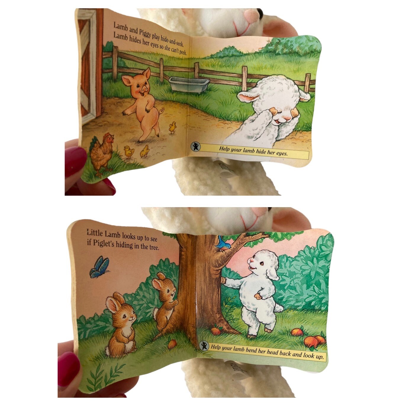 God Loves Little Lamb Bend N Snuggle Book Plush 1998 Vintage Joshua ...