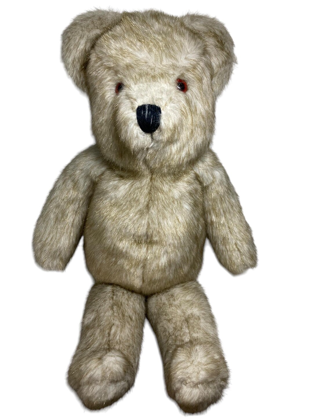 Vintage 1970s Alresford Crafts Beige Gold Teddy Bear 18" Plush England ...