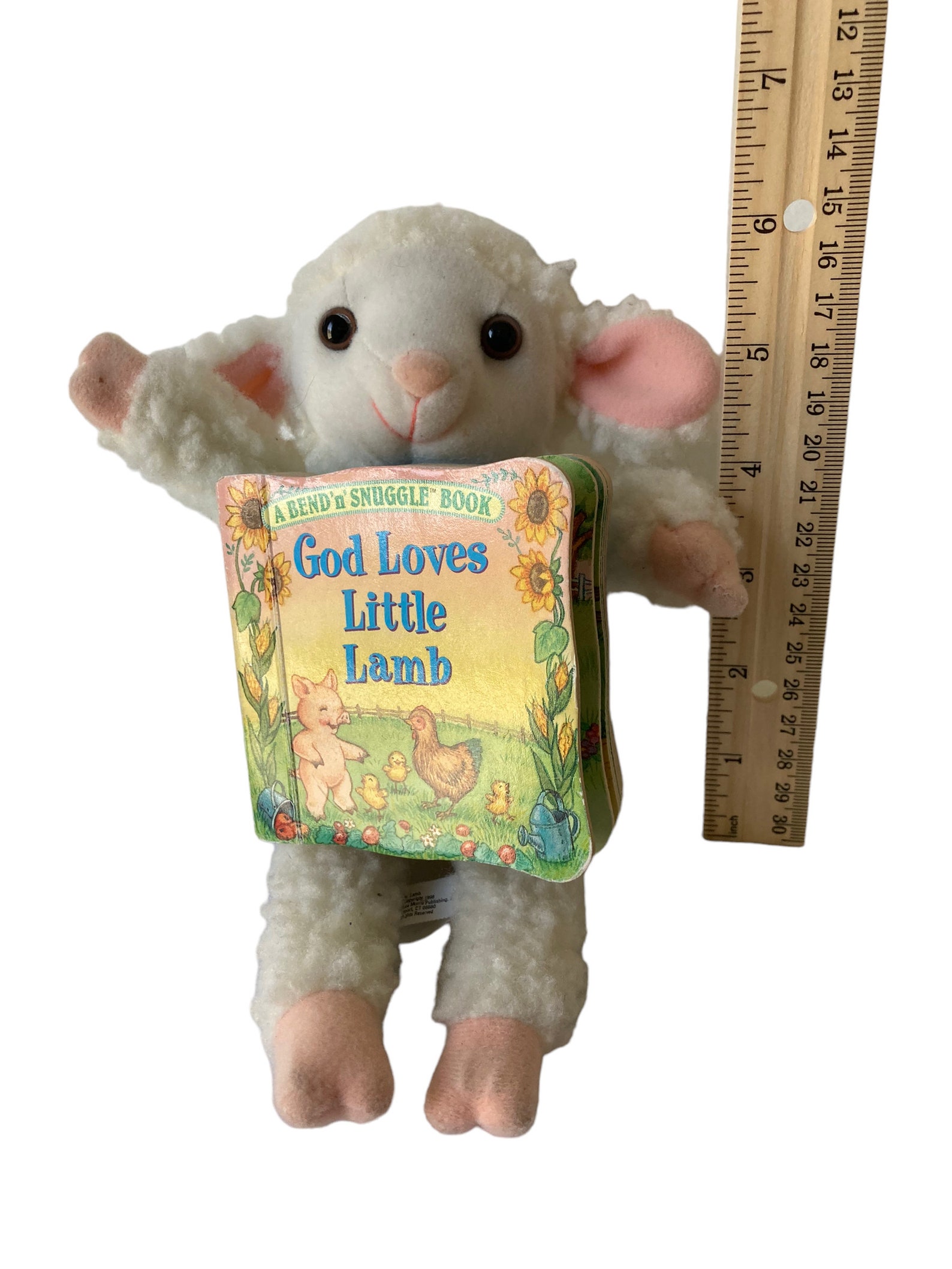 God Loves Little Lamb Bend N Snuggle Book Plush 1998 Vintage Joshua ...