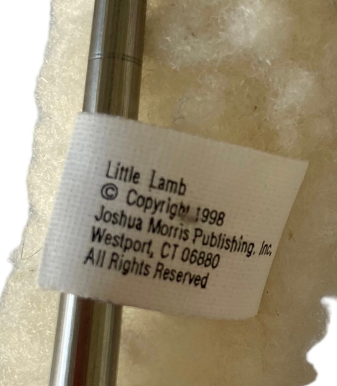 God Loves Little Lamb Bend N Snuggle Book Plush 1998 Vintage Joshua ...