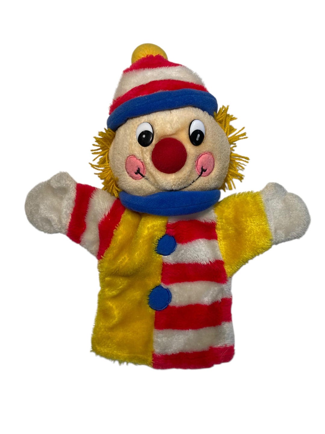 VTG Dakin 1983 Baby Things Clown Hand Puppet Squeaker Plush 12” - Etsy