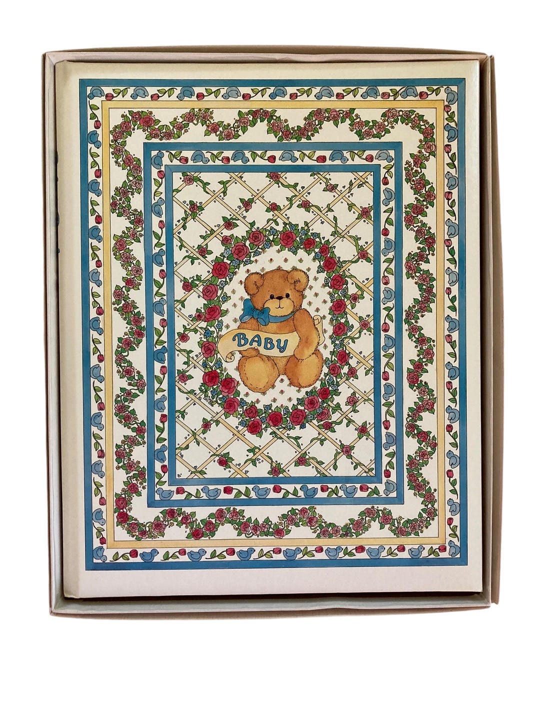 Vintage 1986 Gibson Lucy Rigg Bears Collection Baby Memory Book ...