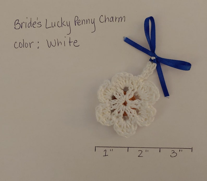 Bride Lucky Penny Charm Hand Crocheted - Etsy