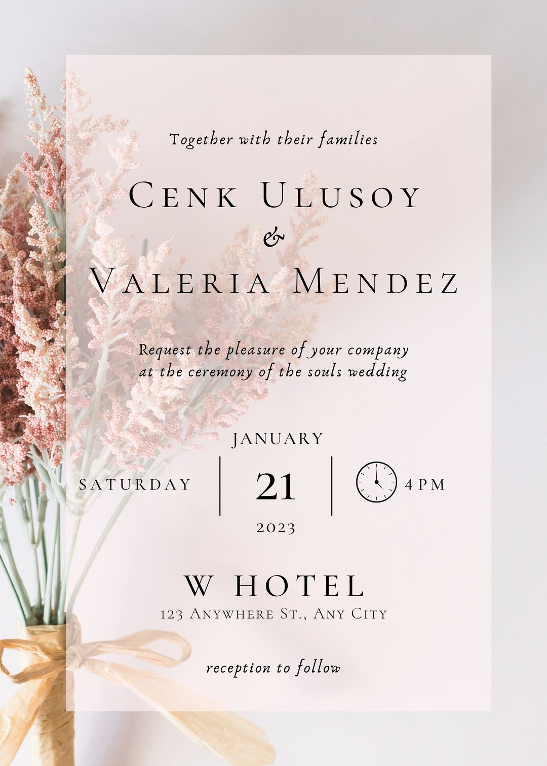 Wedding Invitation Table Tags Canva Editable Design Social Media ...