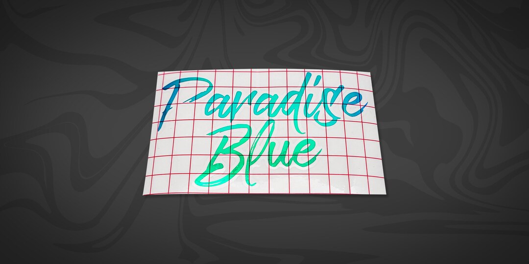 Paradise Blue | Vinyl Decal, SVG, Sticker | EDM, Dubstep, Rave - Etsy