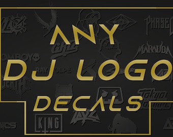 Custom Dj Decals - Etsy