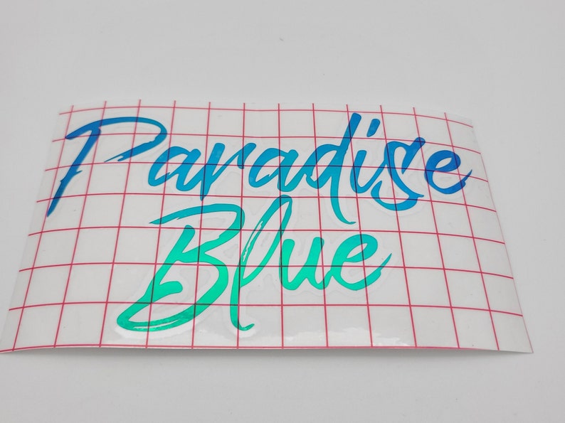 Paradise Blue Vinyl Decal SVG Sticker EDM Dubstep Rave - Etsy