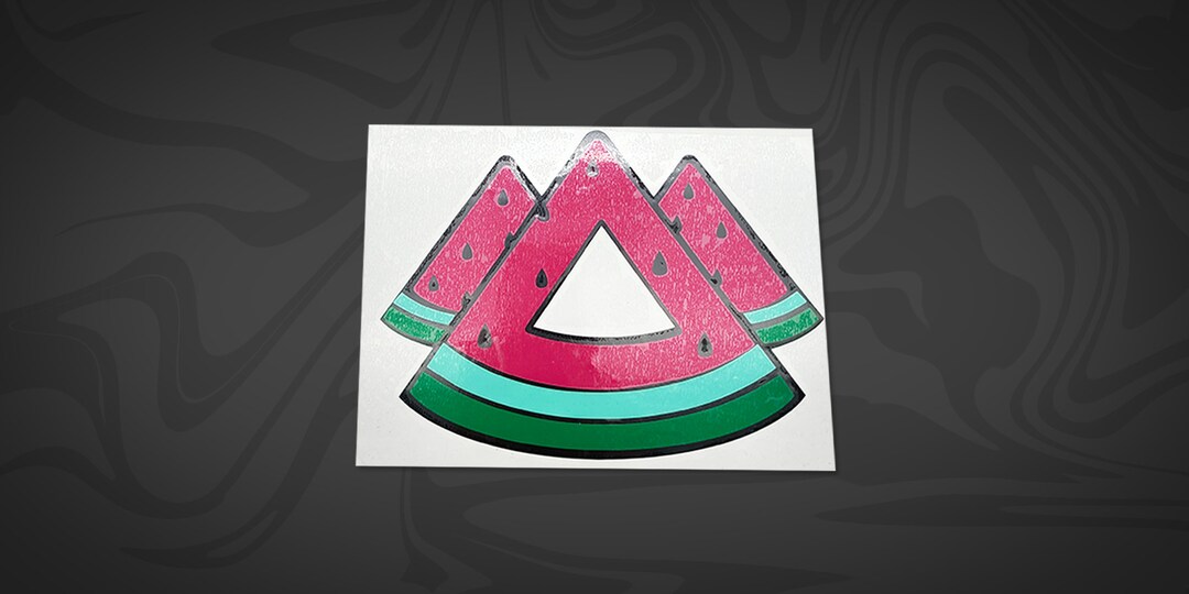 Layered Watermelon Wakaan | Vinyl Decal, SVG, Sticker | EDM, Dubstep ...
