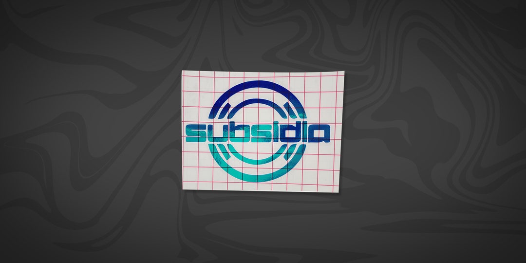 Subsidia Vinyl Decal, SVG, Sticker EDM, Dubstep, Rave - Etsy