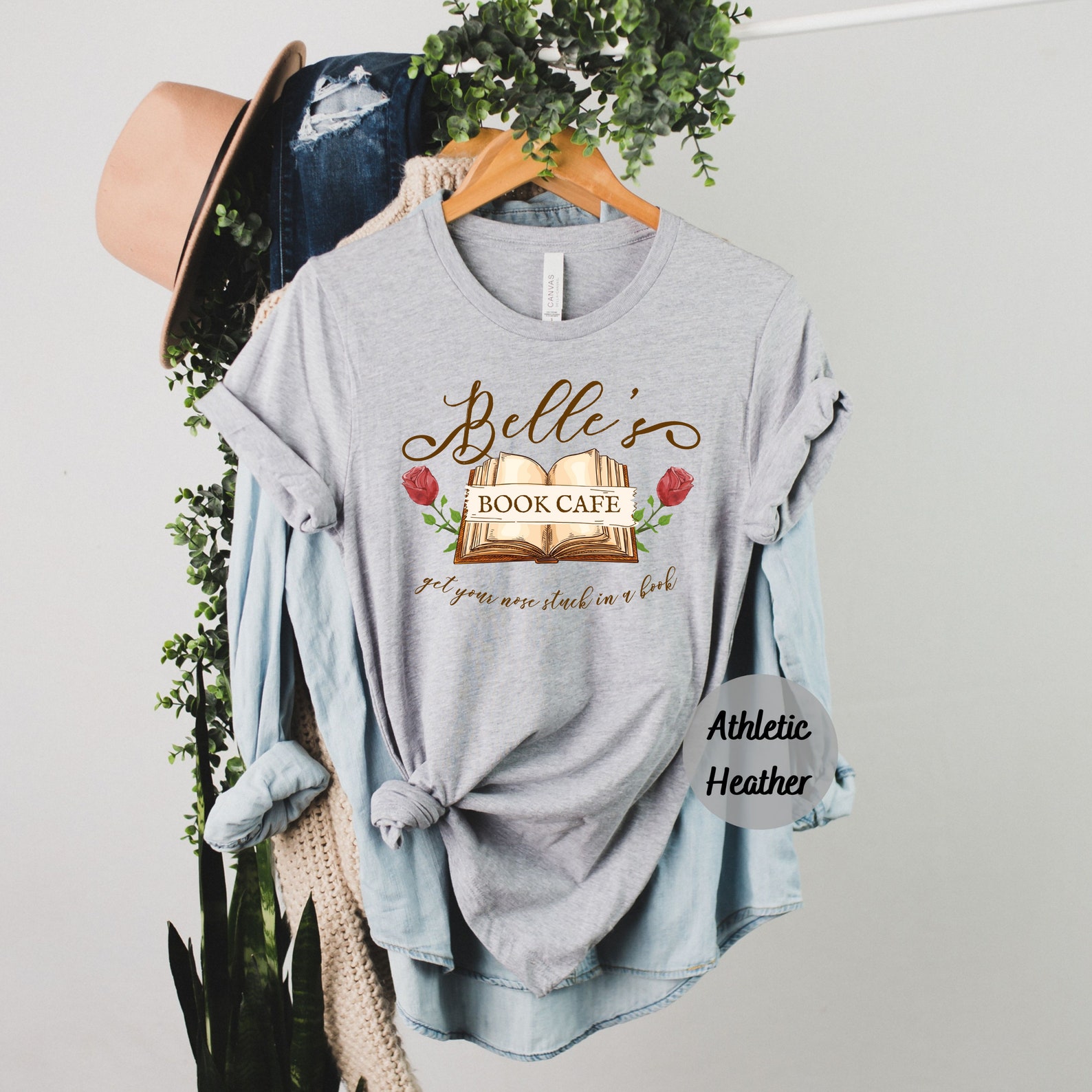 Belle's Book Club Shirt Belle's Book Cafe Shirt - Etsy