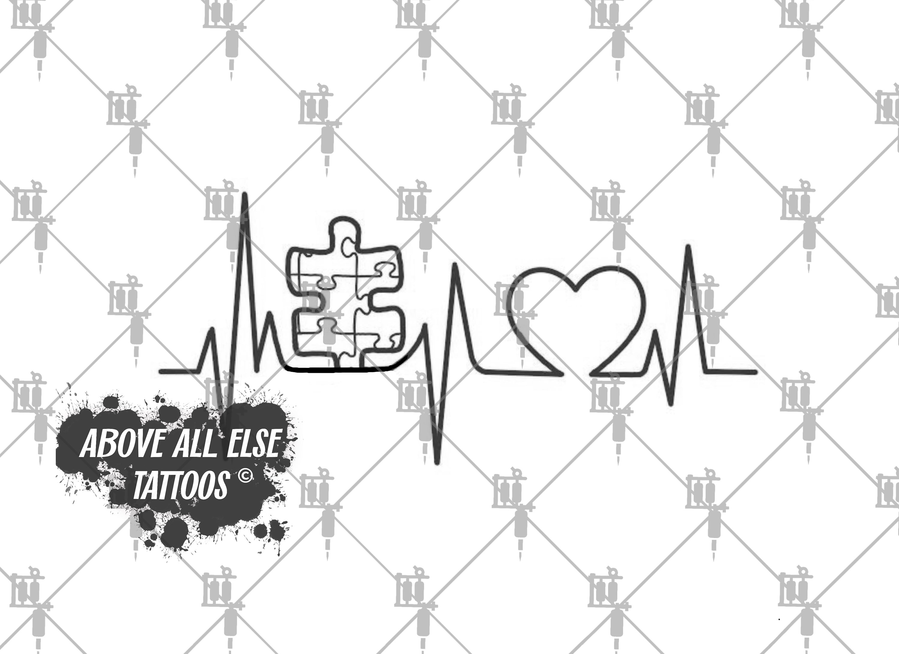 Love Autism Heartbeat Line - Etsy