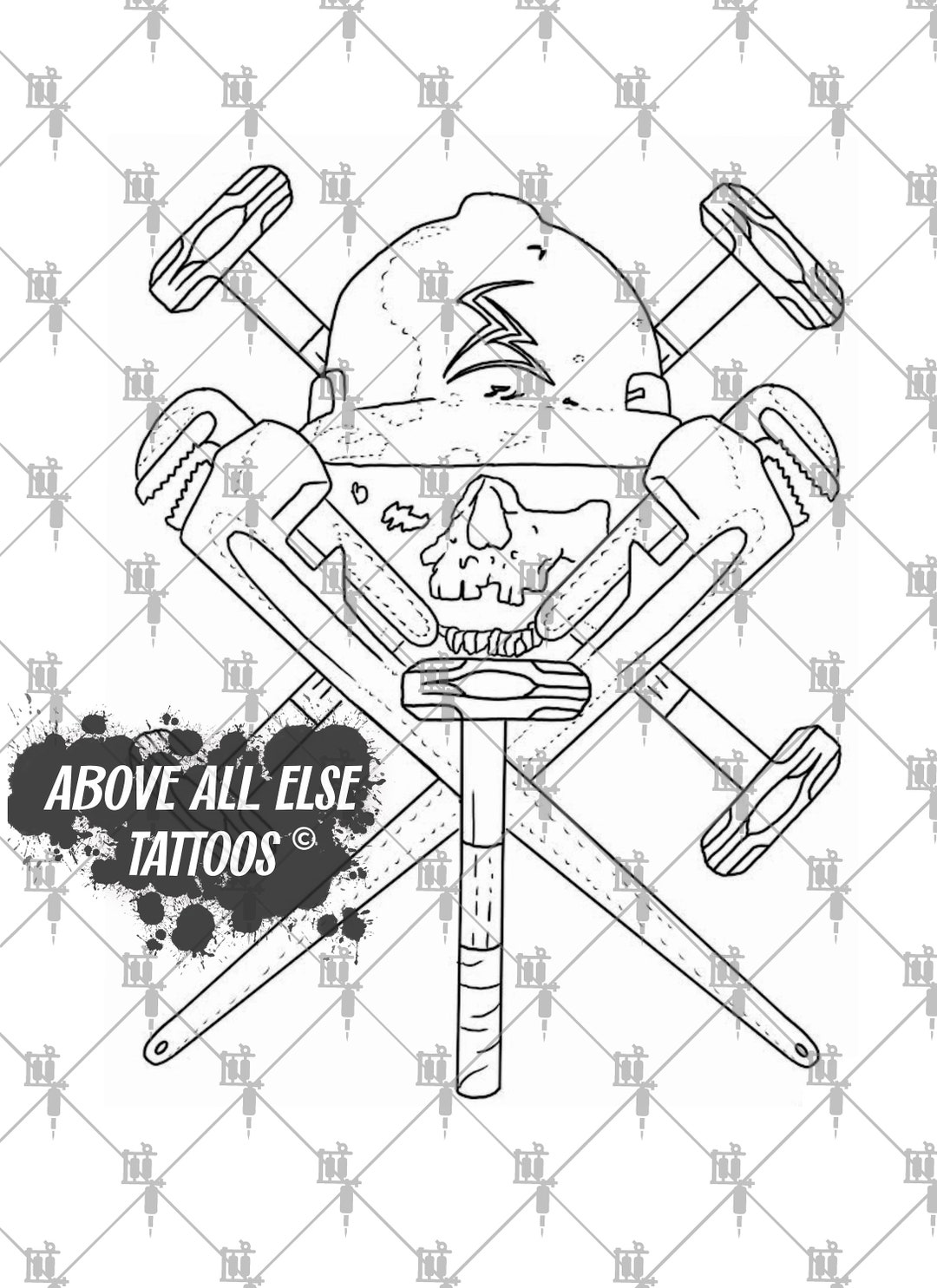 Roughneck Sticker Outline - Etsy