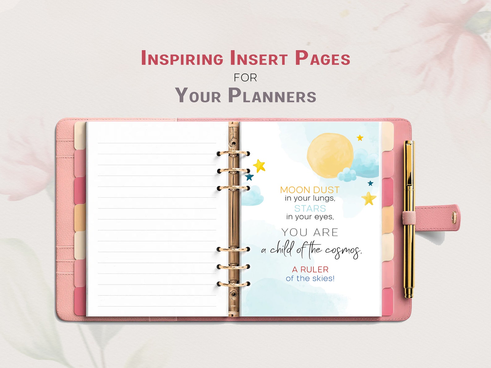 You Are a Child of Cosmos Inspirational Quote Print - Etsy