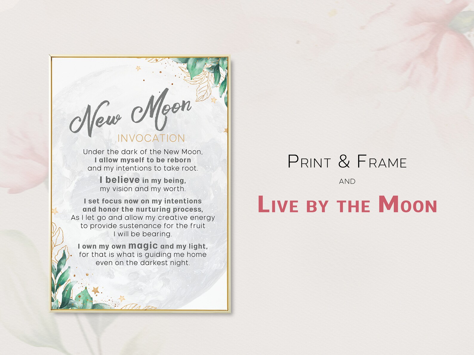 New Moon Invocation Moon Phases Manifestation Moon Magic - Etsy