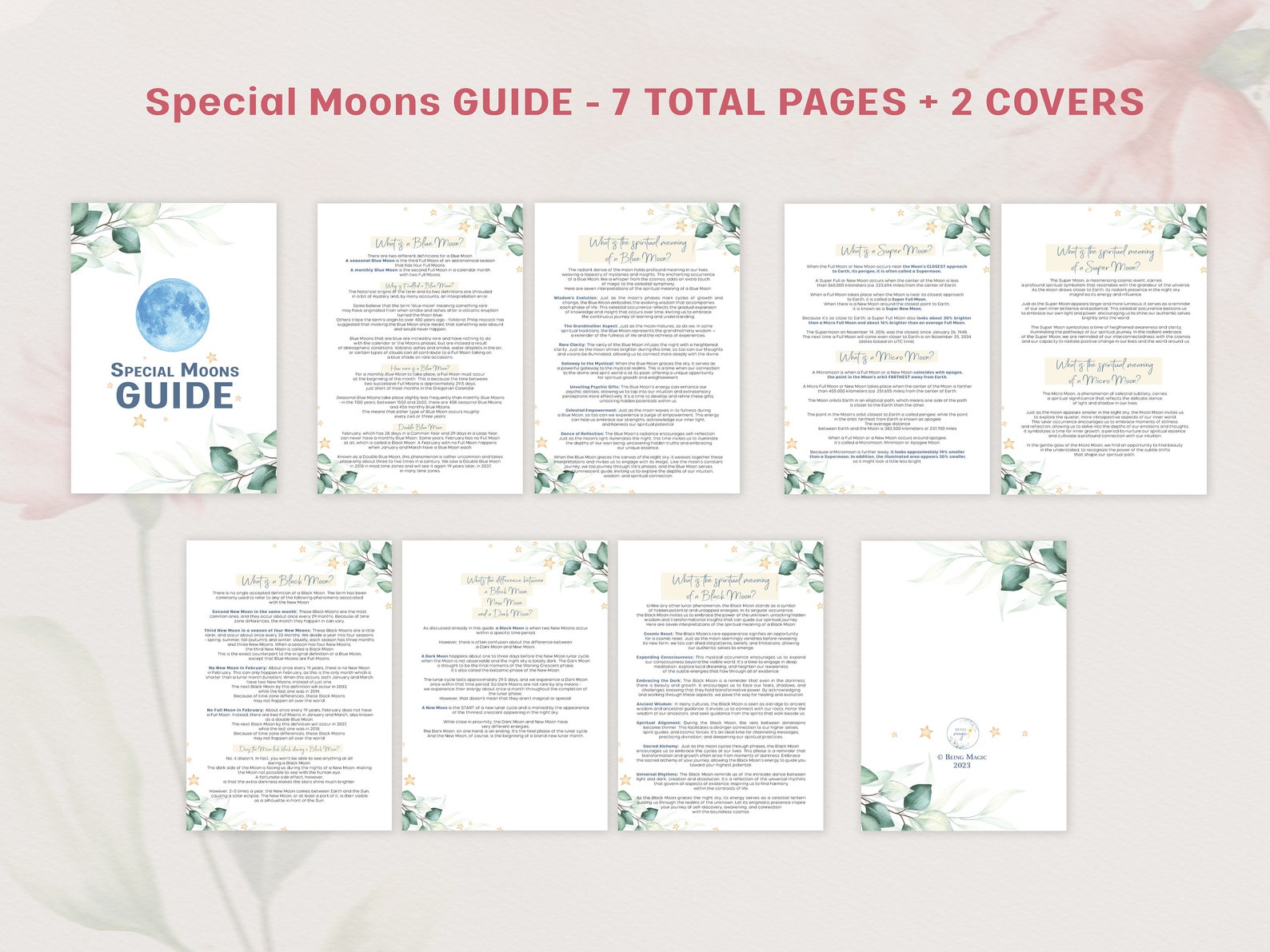 Mondphasen-Kalender 2024 Spezielle Monde-Anleitung Sternzeichen Neu und ...