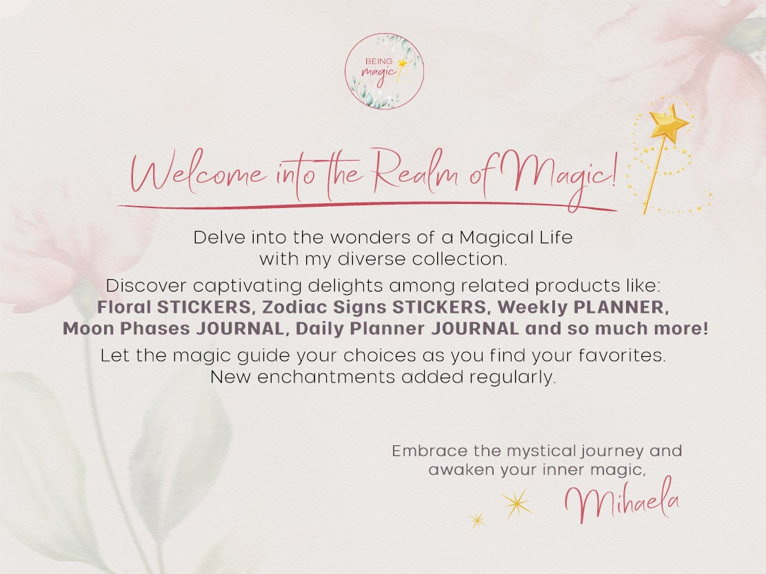 Zodiac Signs Stickers Boho Style Astrology Stickers - Etsy