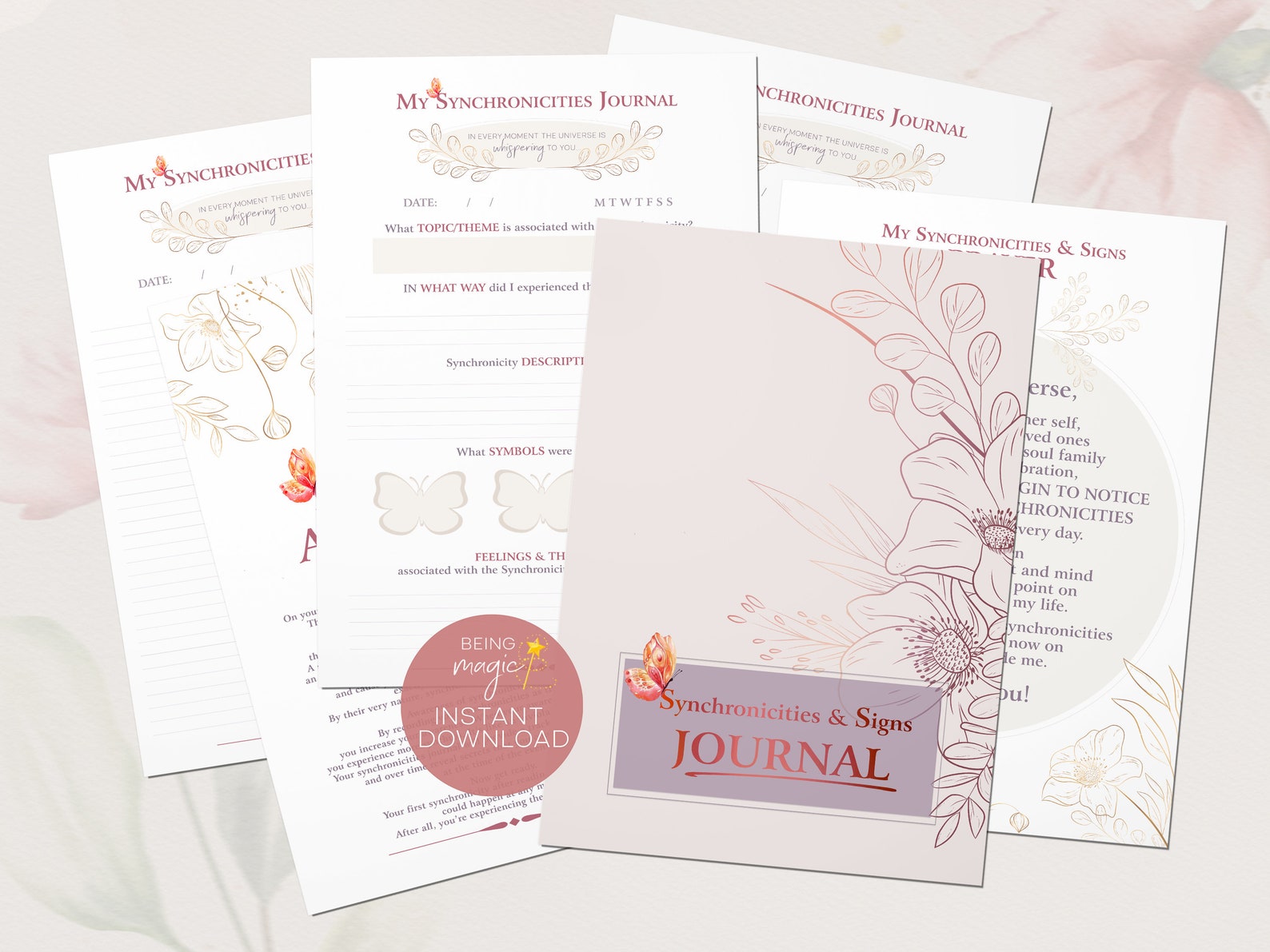 Synchronicities & Signs Journal Synchronicity Tracker Signs and Symbols ...