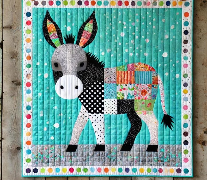 Donkey. Available in 3 Sizes - Etsy