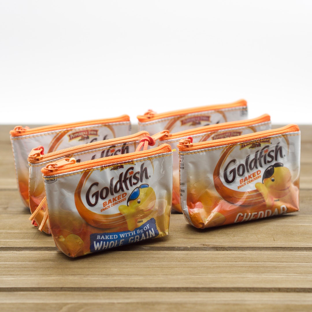 Handmade Goldfish Bag Upcycled Zipper Pouch/coin Case - Etsy