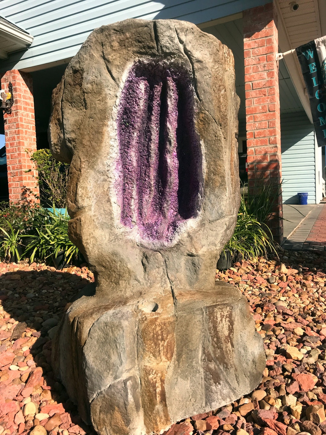 Custom Amethyst Geode Boulder - Etsy