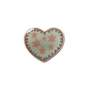 Heart Shaped Ceramic Magnet - Etsy