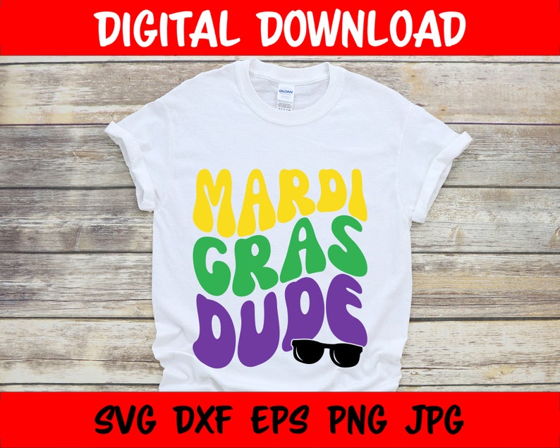Retro Mardi Gras Svg Mardi Gras Dude Vintage 70s Style Etsy