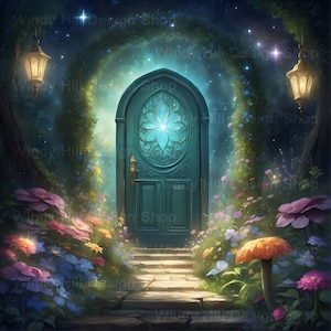 Dazzling Doors, 10 JPEG Bundle, Digital Scrapbook Junk Journal Paper ...