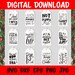 12 Christmas Gift Tag SVG Bundle, Printable Funny Holiday Quotes Labels ...