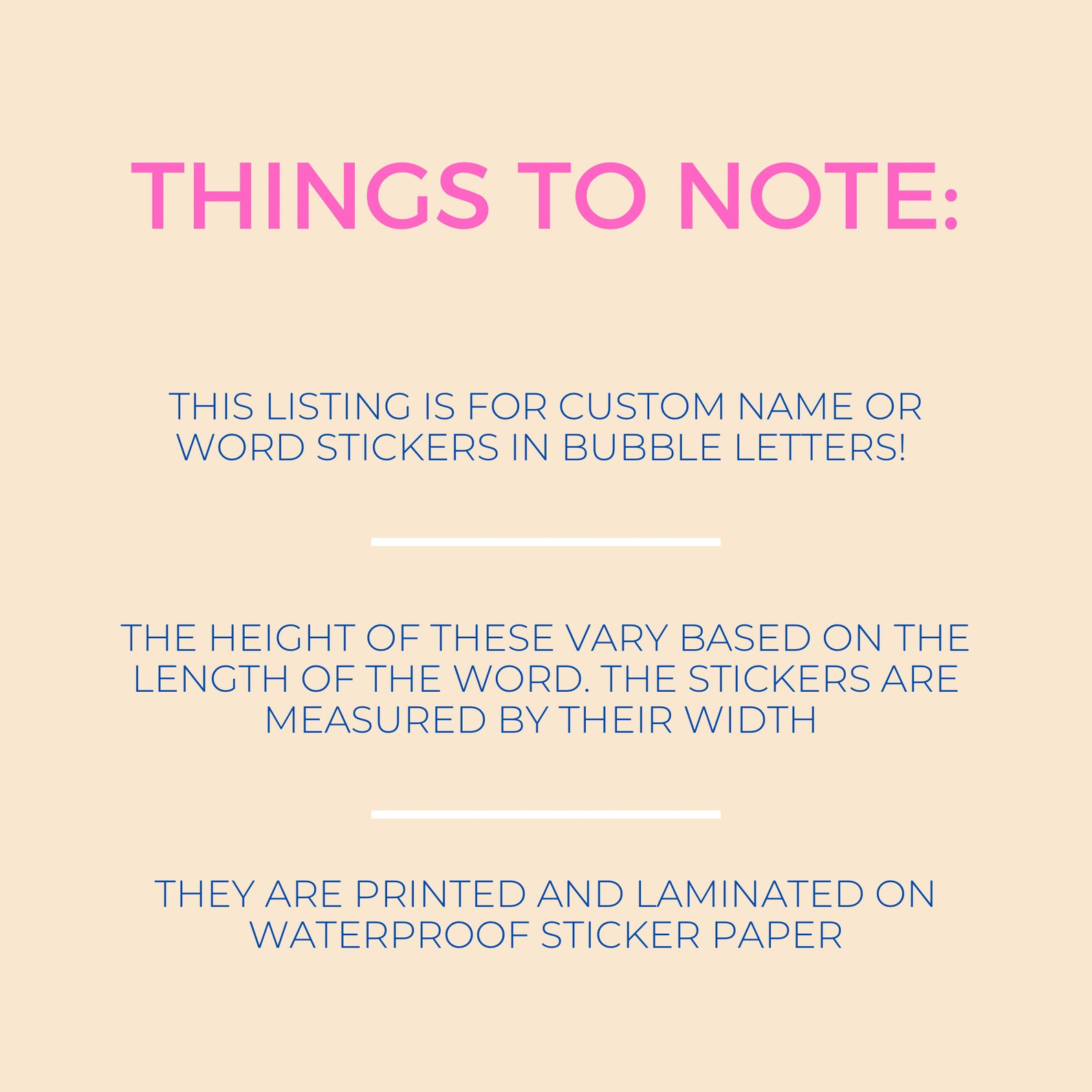 WATERPROOF Personalized Bubble Letter Name Sticker, Water Bottle ...