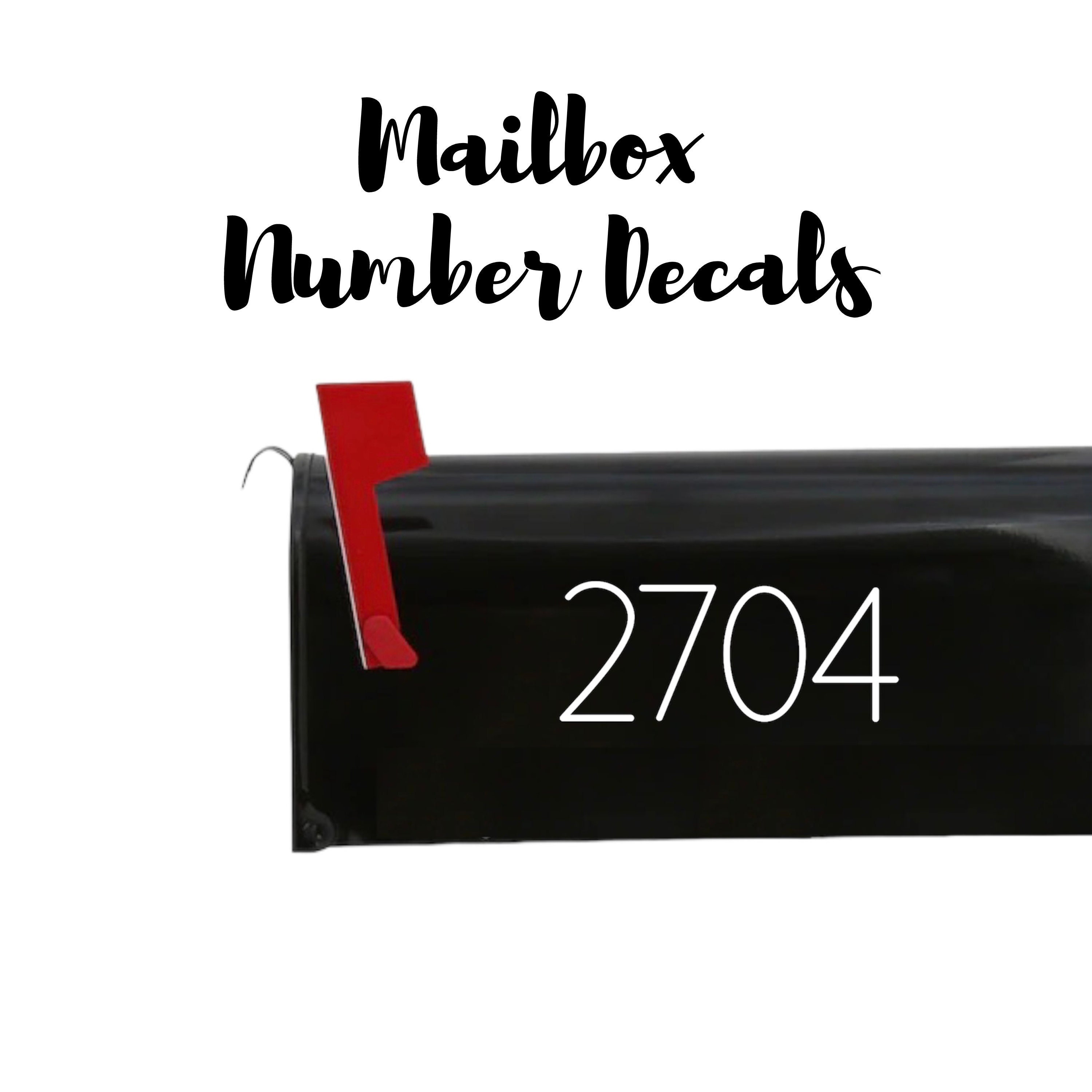 Mailbox Number Decals, Modern and Minimalist Modern House Numbers ...