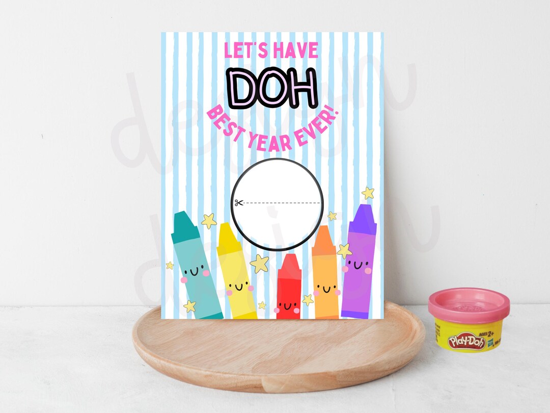 Back to School Play Doh Tags Printable Playdoh Labels First Day of ...