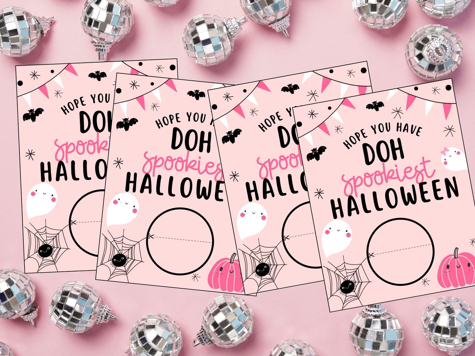 Halloween Play-dough Gift Tag for Kids, Non Candy Halloween Classroom ...