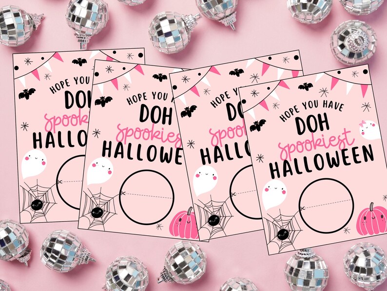 Halloween Play-dough Gift Tag for Kids, Non Candy Halloween Classroom ...