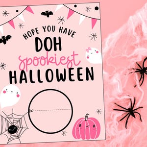 Halloween Play-dough Gift Tag for Kids, Non Candy Halloween Classroom ...