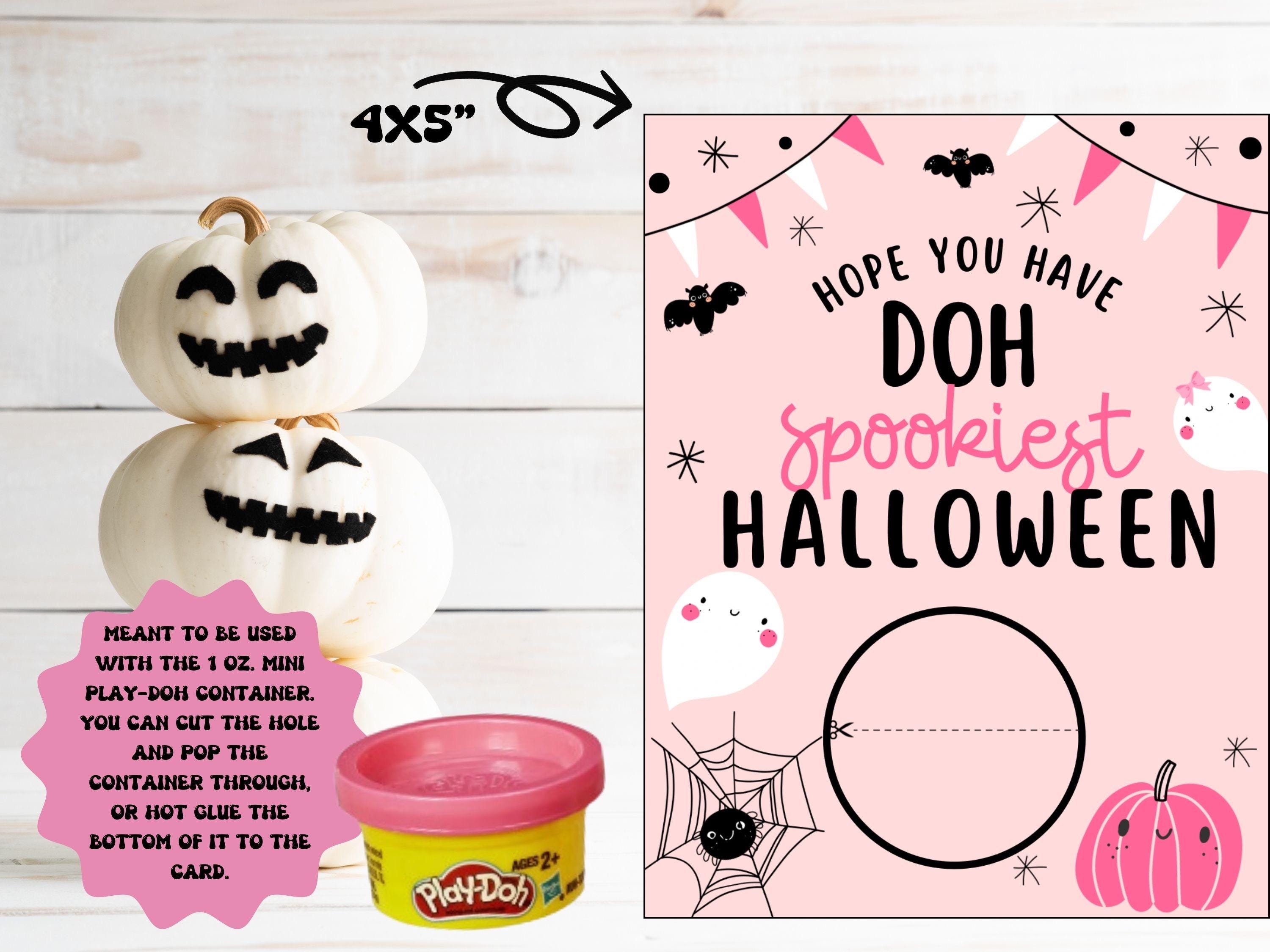 Halloween Play-dough Gift Tag for Kids, Non Candy Halloween Classroom ...